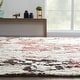 Abstract Shag Pink/White Area Rug - Bed Bath & Beyond - 32302031