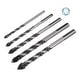 5pcs Masonry Drill Bit Set 3/16" to 1/2" Concrete Drill Bits with ...