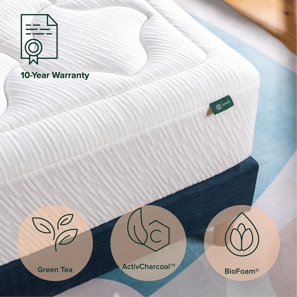 Priage 12 Inch Queen Size Ultra Plush Memory Foam Mattress