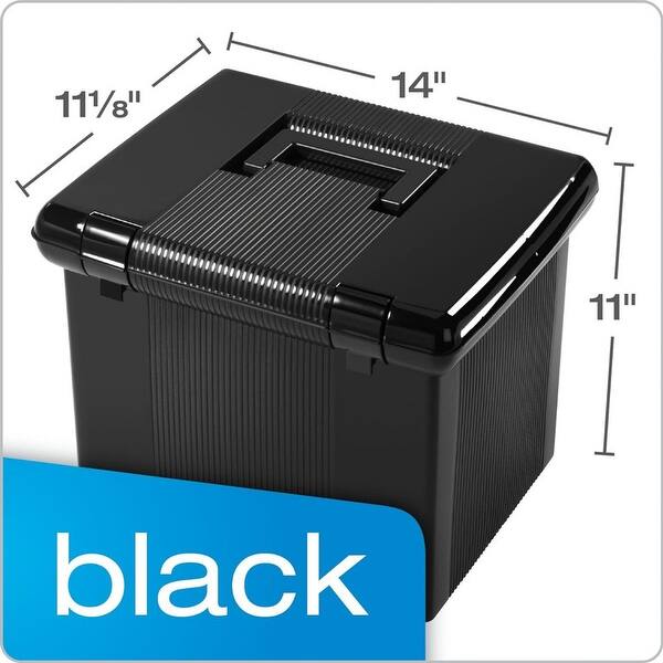 Portable File Box with File Rails - Bed Bath & Beyond - 39427066