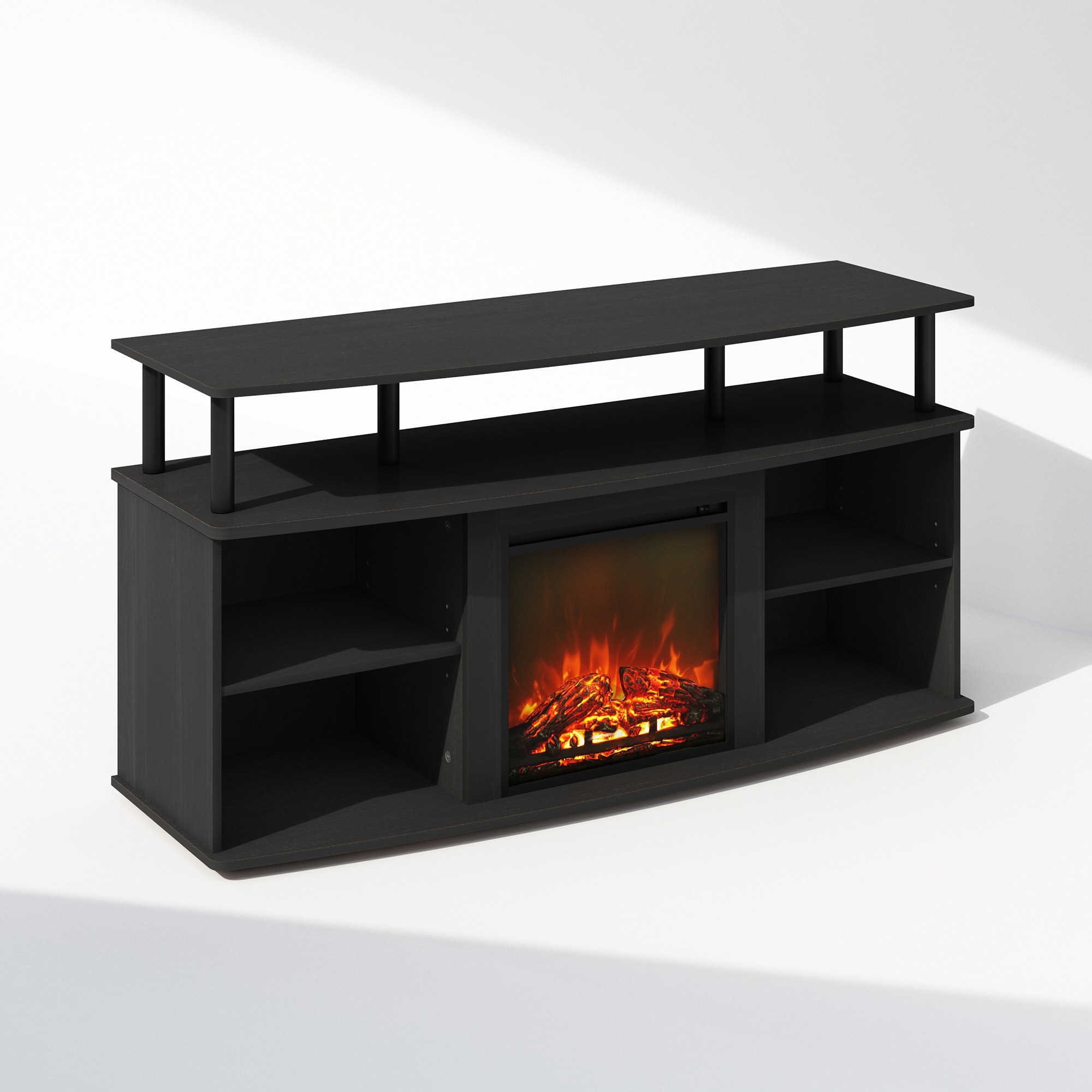 No heat fireplace tv stand store