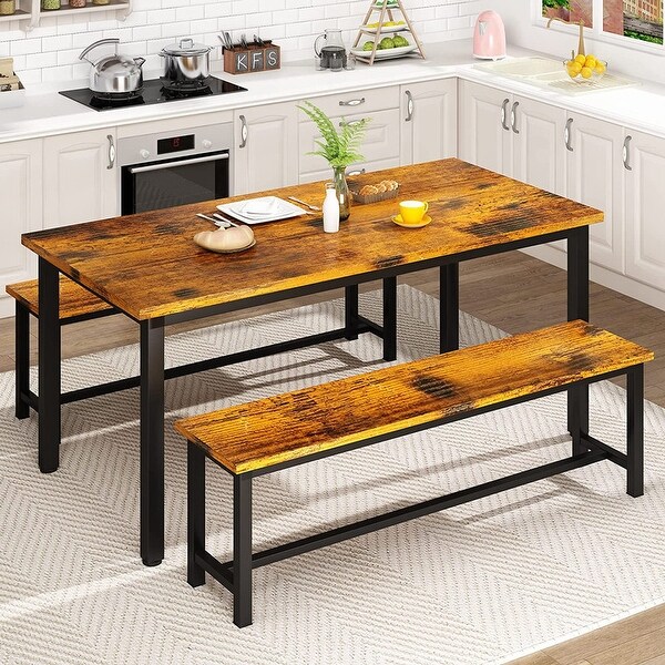 Kitchen table with two benches store