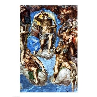 Christ Detail From The Last Judgement In The Sistine Chapel Poster ...