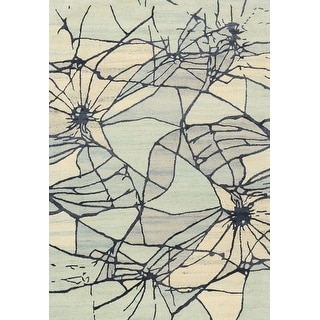 Ahgly Company Machine Washable Contemporary Sage Green Area Rugs - Bed ...