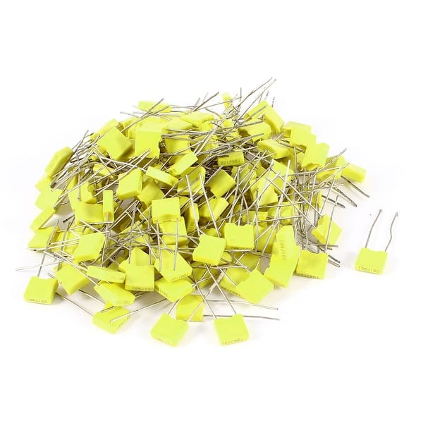 150 Pcs 100V 0.1uF 100NF Radial Box Type Film Correction Capacitors ...