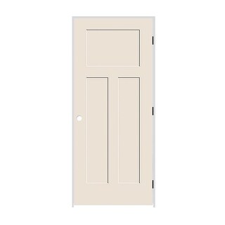 Trimlite 3068MHCCRALH10B6916 36" x 80" Primed 3-Panel Craftsman III ...