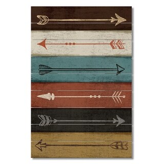 Highland Home 12 x 18 Slatted Wood Wall Décor Sign - Arrows - Bed Bath ...