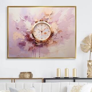 Designart "Minimalism Watches I" Watches Framed Wall Art Living Room ...