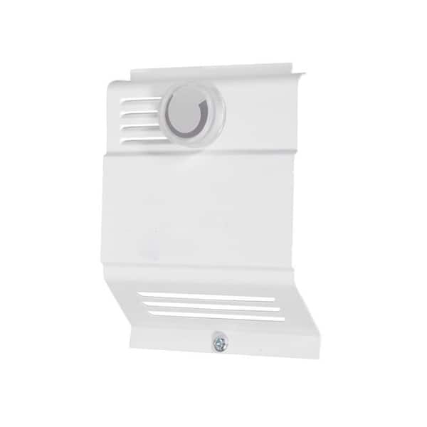 Rectangle White Single Pole Baseboard Mounted Thermostat Kit Stainless ...