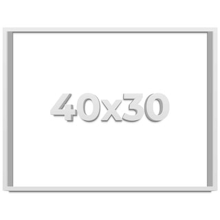 40x30 Shadow Box Frame White 1 Real Wood - Bed Bath & Beyond - 35922521