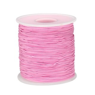 Elastic Cord Stretchy String 0.8mm 109 Yards Dark Pink for Crafts ...