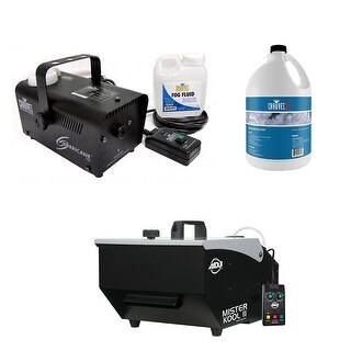 ADJ Mister Kool II Fog Machine & Chauvet Fog Machine & 1 Gallon of Fog ...