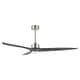 60" Solid Wood 3-Blade LED Ceiling Fan with Light Kit and Remote ...
