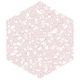 Merola Tile Venice Hex Pink 8-5/8" x 9-7/8" Porcelain Floor and Wall ...