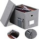 Linen File Box with Smooth Sliding Rail with Lids - Bed Bath & Beyond ...