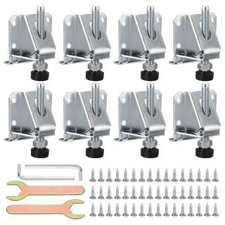 8x Leveling Feet Adjustable Furniture Feet Levelers Table Leg Leveler ...