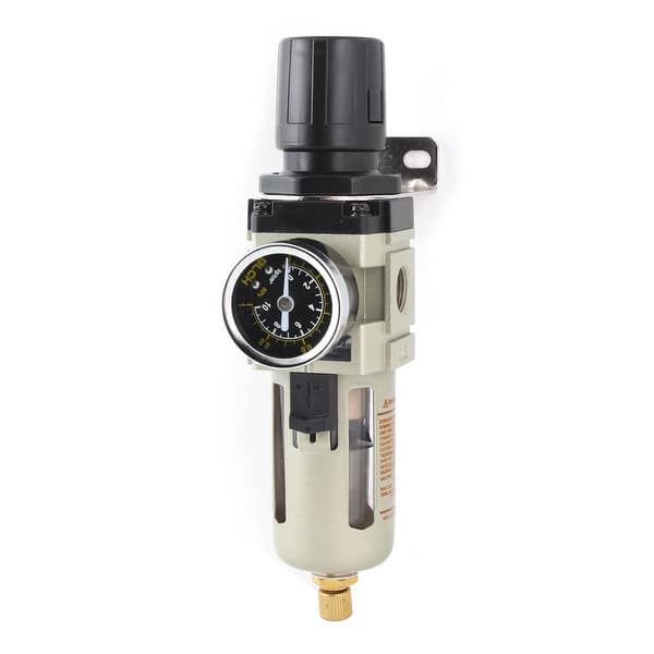 Black Plastic Shell Pressure Gauge Adjustable Air Pneumatic Regulator ...