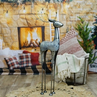 Metal Reindeer Silver - Bed Bath & Beyond - 34769452