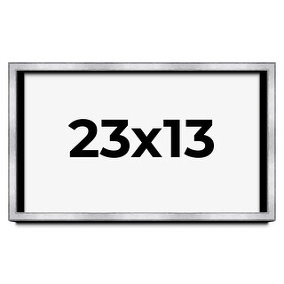 23x13 Shadow Box Frame Silver | 1.375 Inches Deep Real Wood - Bed Bath ...