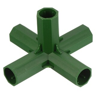 25Pcs 17mm Plastic Garden Frame Connector Elbow 5 Way Pipe Fitting ...