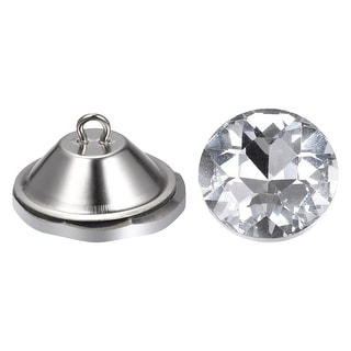 Crystal Upholstery Buttons 30mm Dia 21mm Height for Sofa Bed Headboard ...