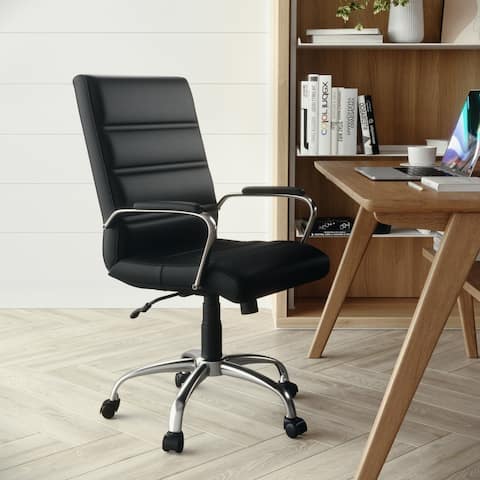 High Back Fabric Executive Office Arm Chair - Overstock - 22751647