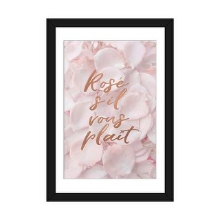 iCanvas "Rose Sil Vous Plait" by Emanuela Carratoni - Bed Bath & Beyond ...