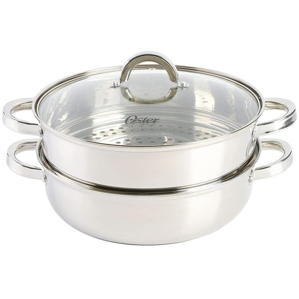 Oster Sangerfield 3 Piece 11 Inch Stainless Steel Everyday Pan with ...