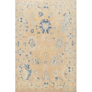 Geometric Turkish Authentic Oushak Oriental Wool Area Rug Handmade - 7 ...