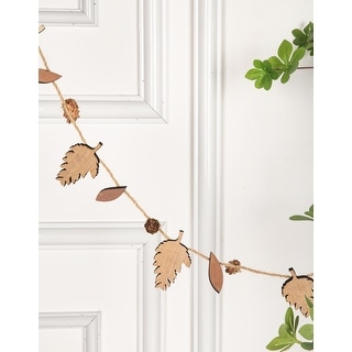 JoJo Fletcher by DesignStyles 45" wooden Garland for Fall Deor - Bed ...