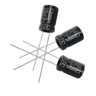 10 x 220uF 35V 105C Radial Electrolytic Capacitor 8x12mm - Black - Bed Bath & Beyond - 36250636