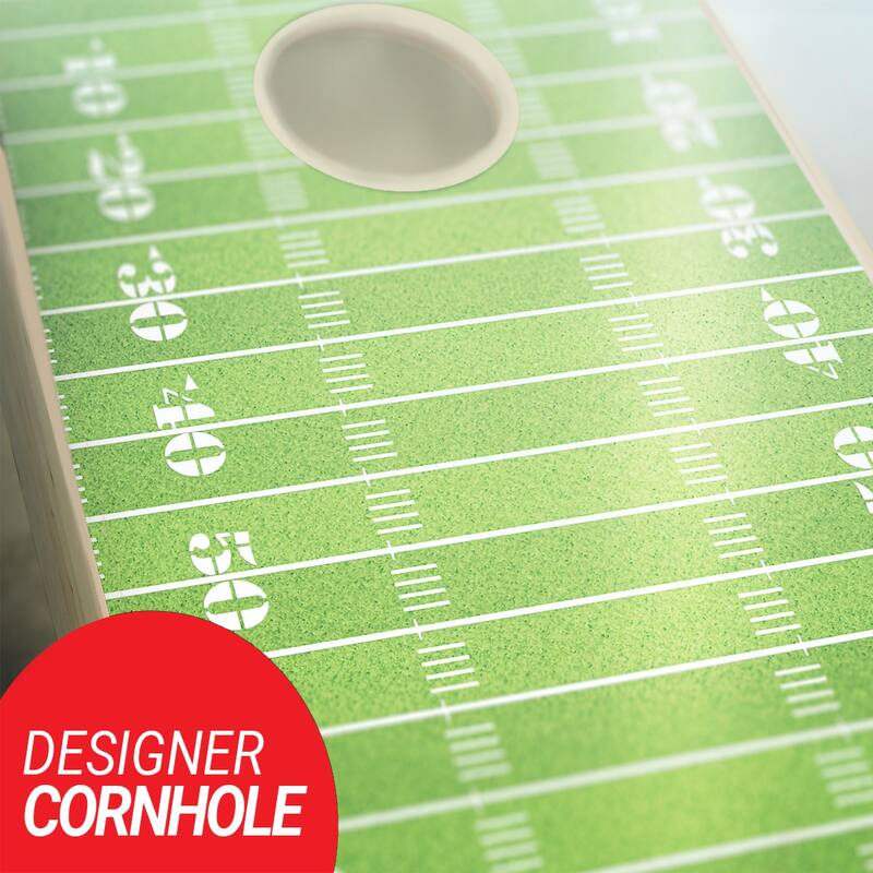 Football Field Cornhole Board Outdoor Game Set - Bed Bath & Beyond ...