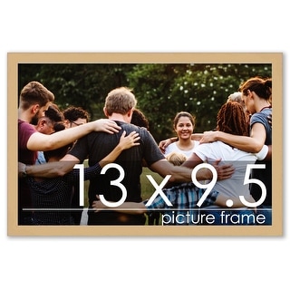 13x9.5 Traditional Natural Complete Wood Picture Frame with UV Acrylic ...