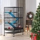 Metal 4-Tiers Small Animal Cages Indoor Critter Nation Cage Double ...