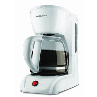 Black & Decker CM1200W Sneak-A-Cup Switch Coffee Maker, 12-Cup, White ...