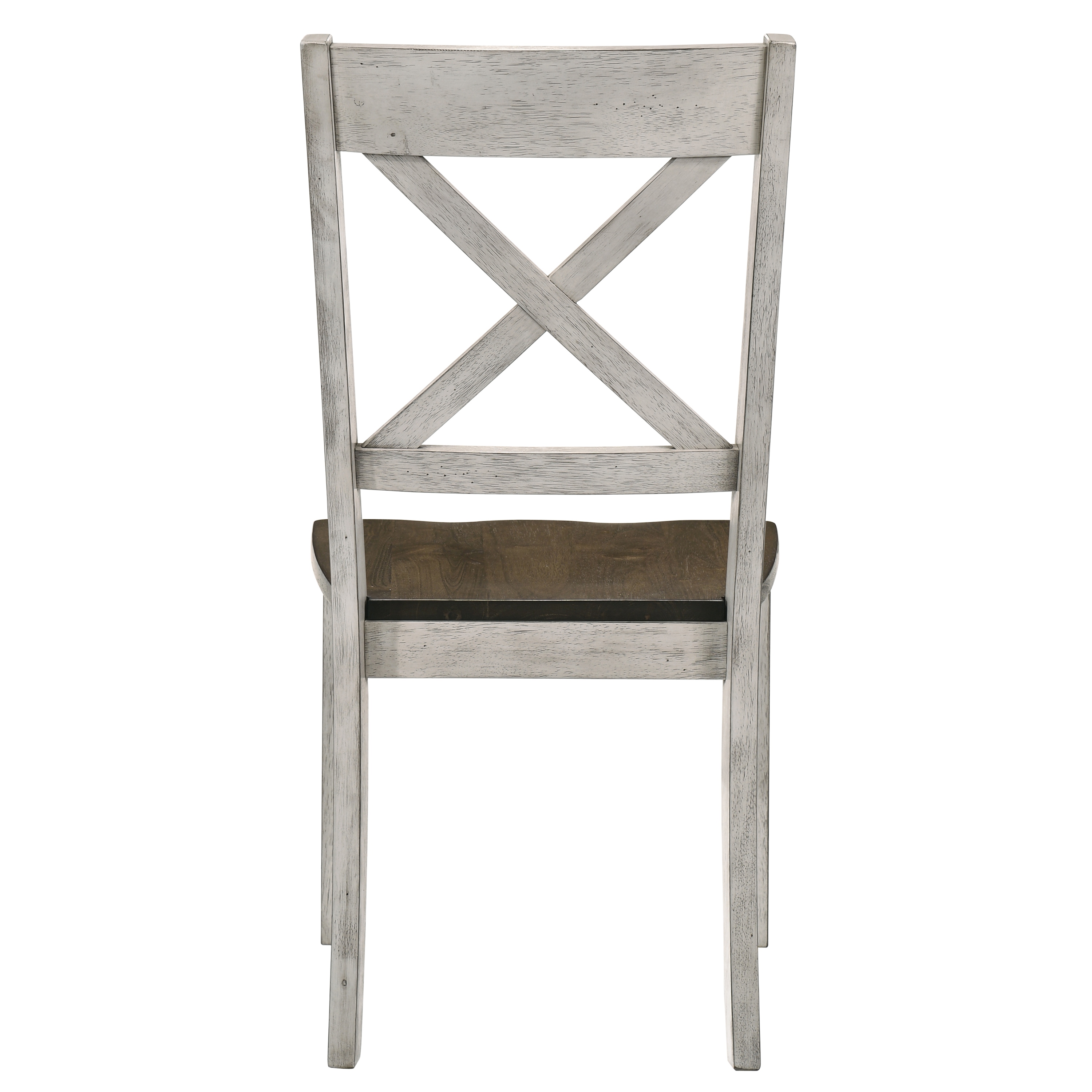 Teasdale Farmhouse Wood Cross Back Dining Chairs By Furniture Of
