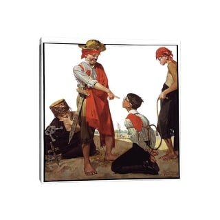 iCanvas "Cousin Reginald Plays Pirates" by Norman Rockwell Canvas Print ...