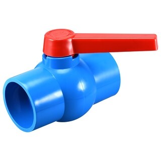 Ball Valve, 75mm ID PVC Socket End Shut off Valve Blue Red - Blue,Red ...
