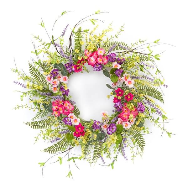 Mixed Floral Wreath - Bed Bath & Beyond - 37798170