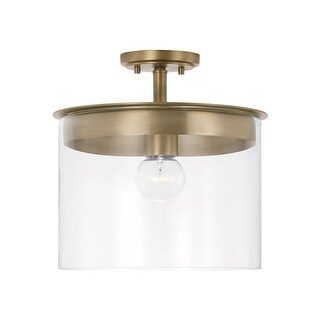 Capital Lighting 246812 Mason 13" Wide Semi-Flush Ceiling Fixture ...
