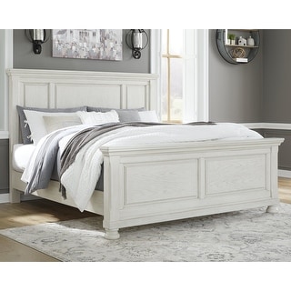 Signature Design by Ashley Robbinsdale Antique White Panel Bed - Bed Bath & Beyond - 38997786