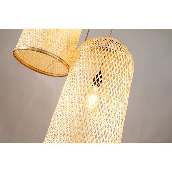 Three Lights Rattan Pendant Light - On Sale - Bed Bath & Beyond - 34442725