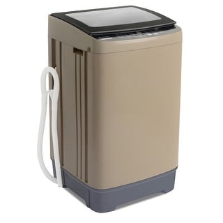 Portable Compact Washing Machine, Full-Automatic Laundry Washer with 17 ...