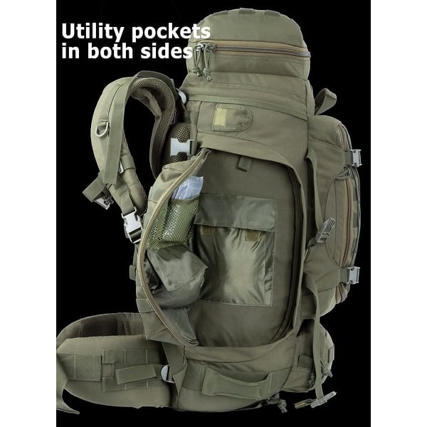 Internal Frame Backpack Military Rucksack Tactical MOLLE Pack for ...