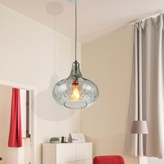 Antep 1-Light 11-Inch Glass Vase Pendant - Bed Bath & Beyond - 17964690