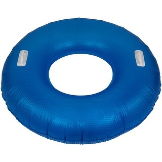42" Blue Sparkle Inflatable Swimming Pool Tube Ring Float - Bed Bath ...