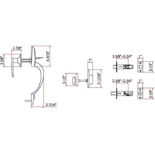 Design House 702068 Coventry Handleset with Delavan Interior Lever and ...