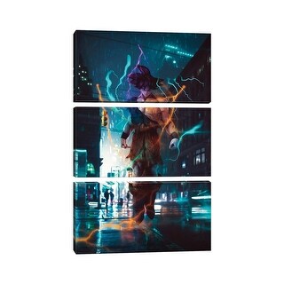 iCanvas "Goku" by Marischa Becker 3-Piece Canvas Wall Art Set - Bed ...