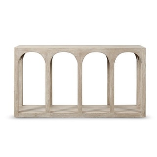 Ming Arch Console Table Whitewash 59x14x32H - Bed Bath & Beyond - 40817824