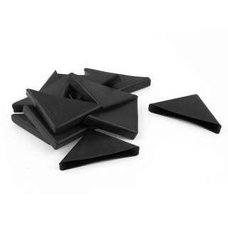 12Pcs Antislip Plastic Triangle 10x75mm Furniture Leg Cover Protector ...